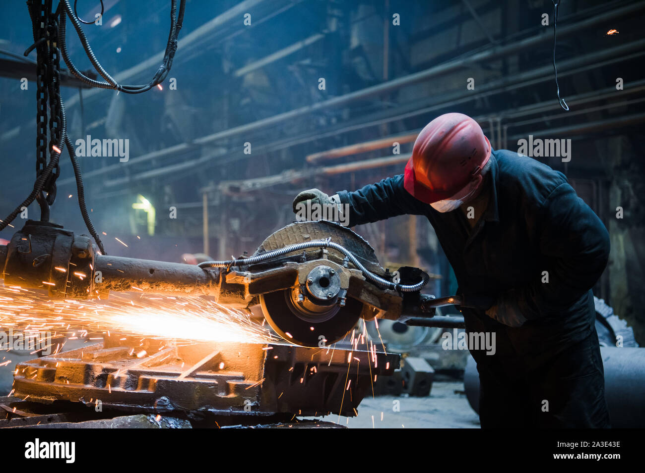 Orange welding machine hi-res stock photography and images - Alamy