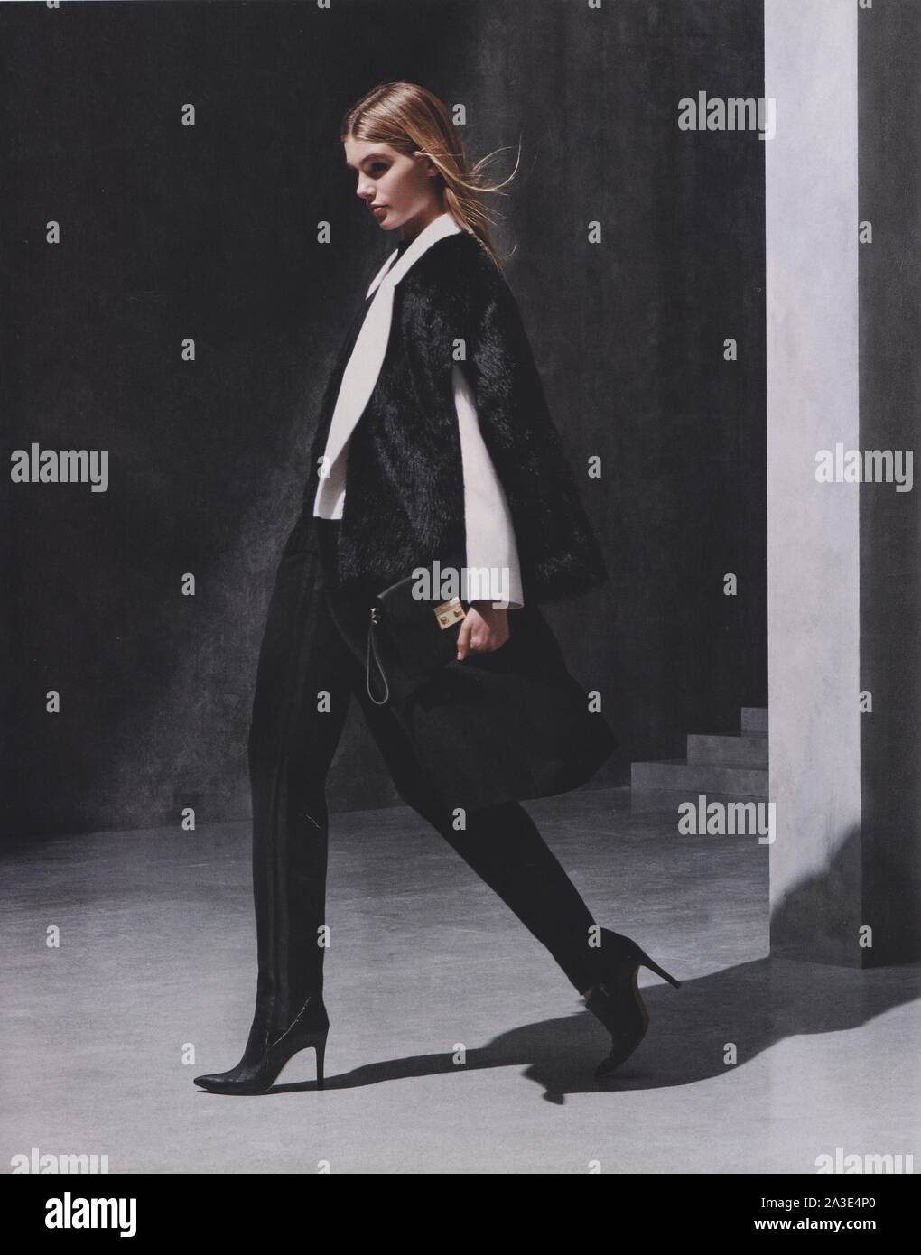 poster advertising Calvin Klein fashion house, in paper magazine from ...