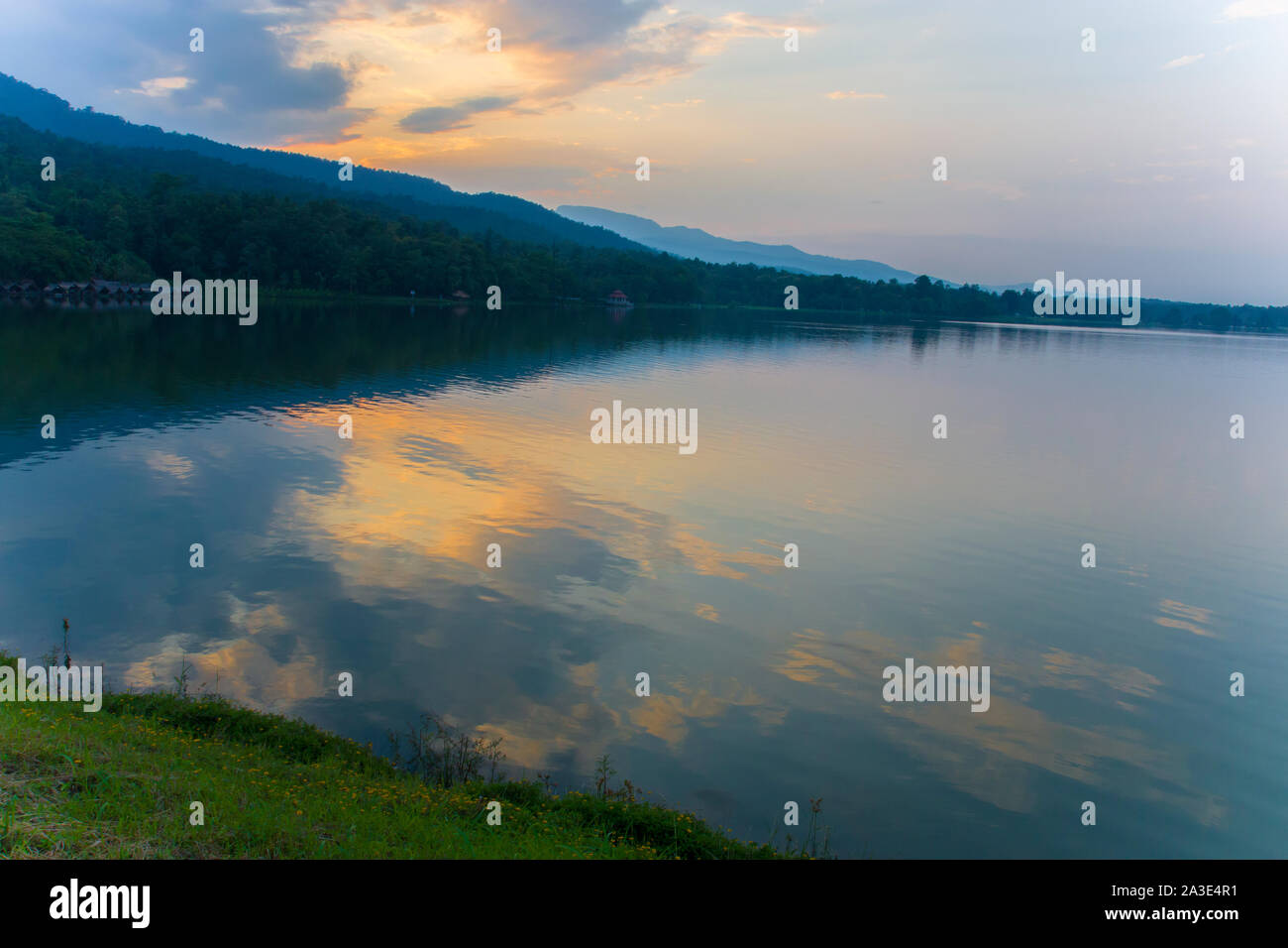 Beautiful sunset sky with dramatic light, Twilight sky background with ...