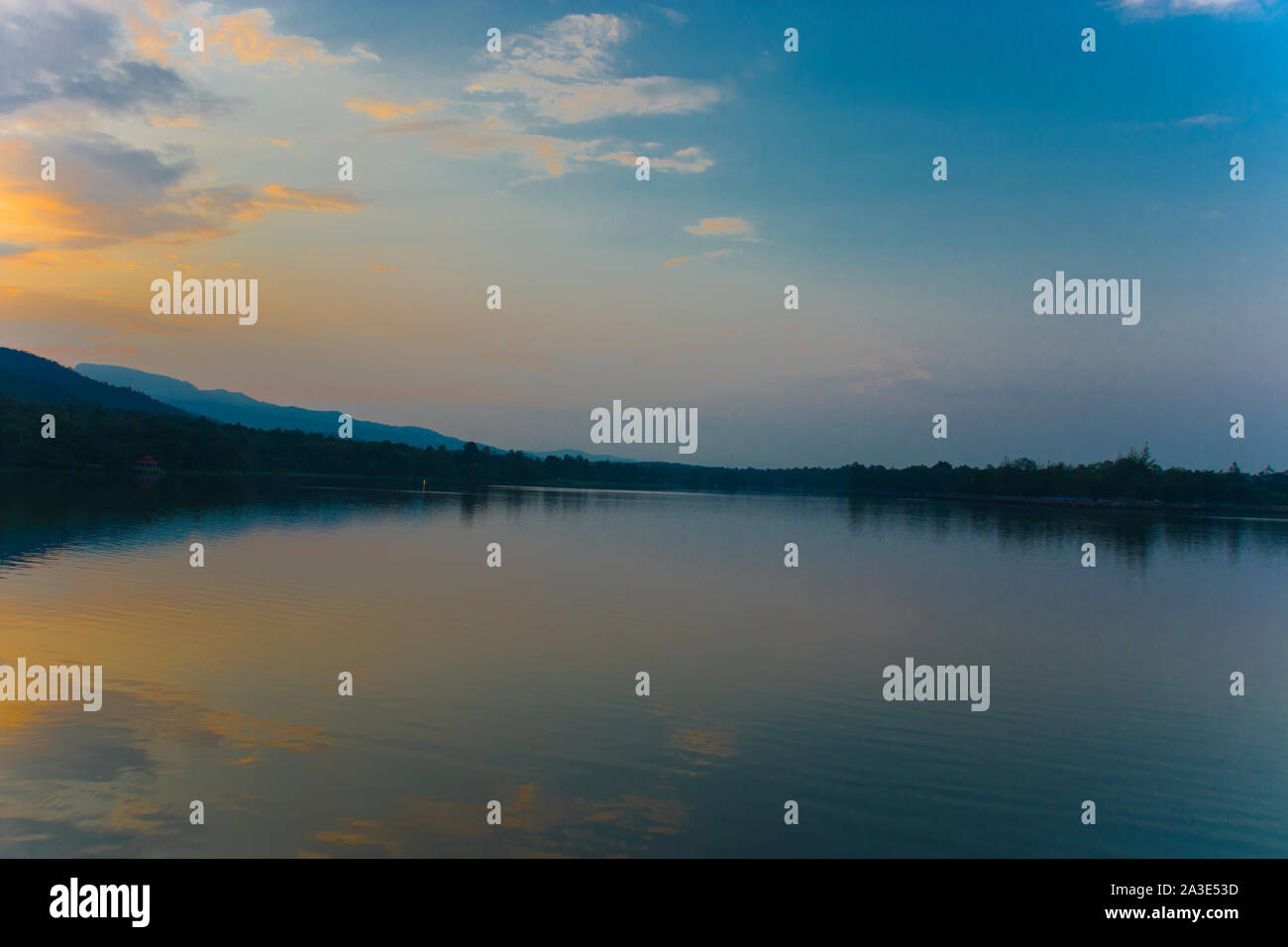 Beautiful sunset sky with dramatic light, Twilight sky background with ...