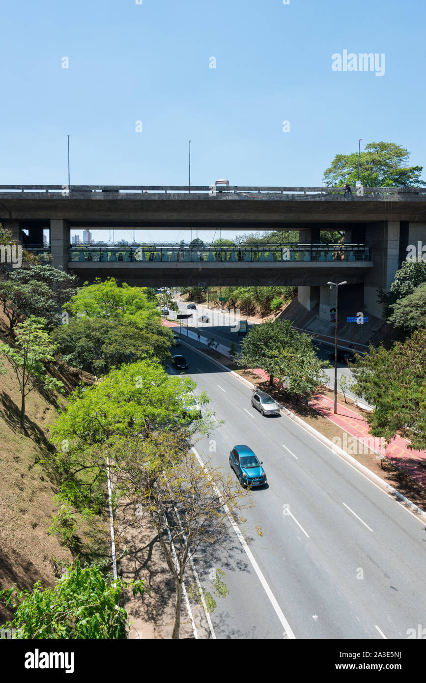 SAO PAULO, BRAZIL - 05, OCTOBER, 2019: Vertical picture of the exterior ...