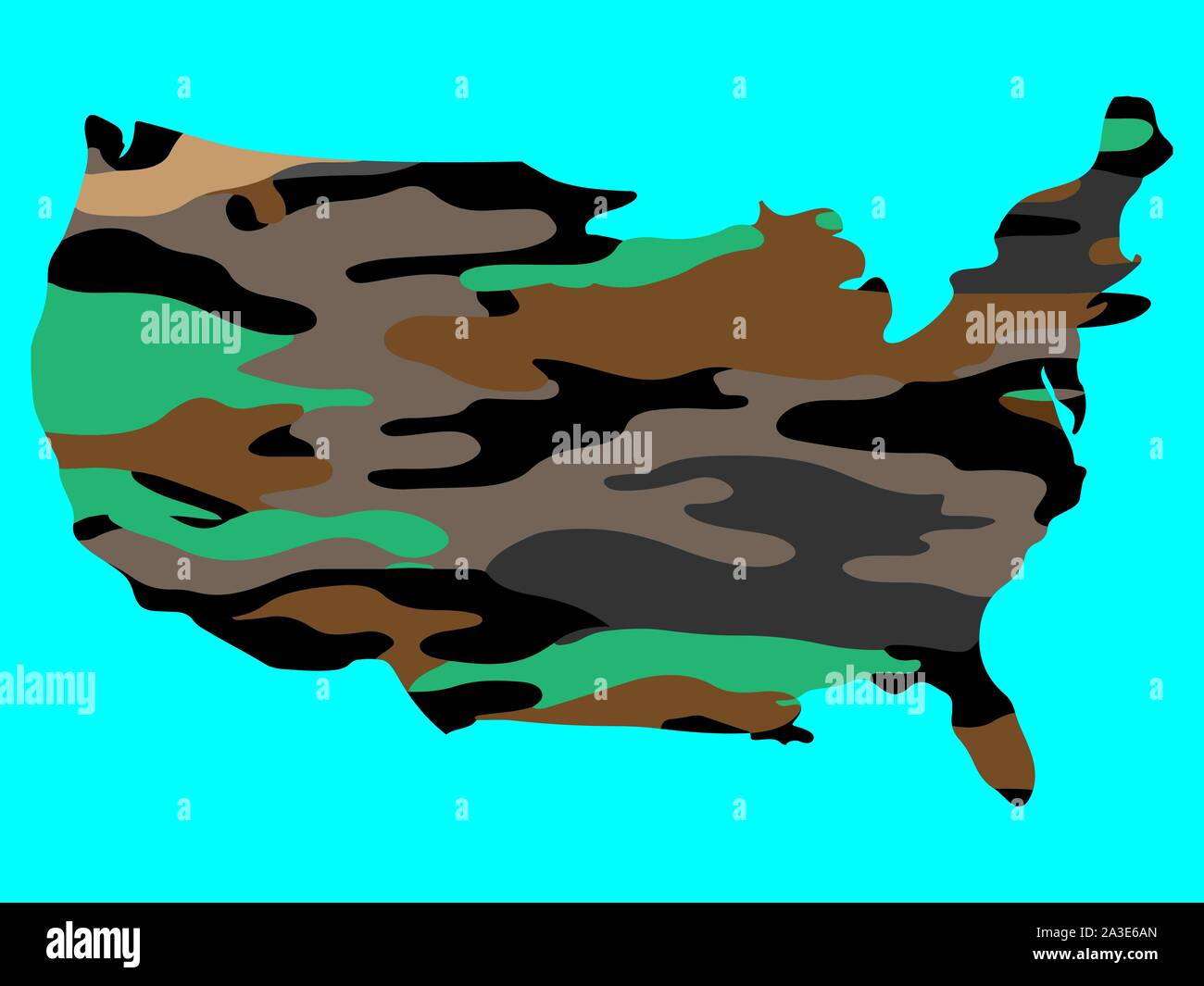 Whole map of usa states Stock Vector Images - Alamy