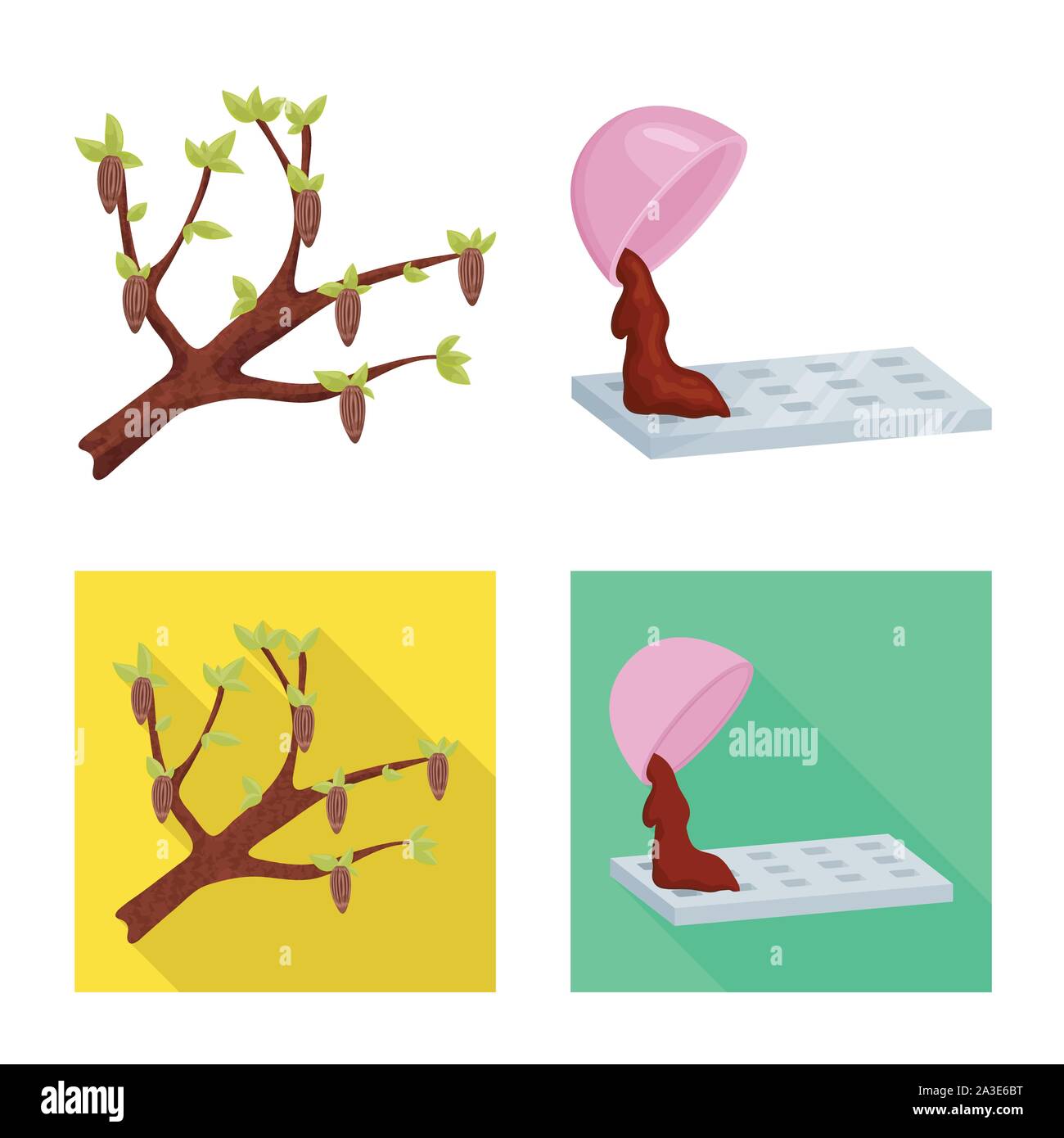 Vector illustration of food and yummy logo. Collection of food and ...