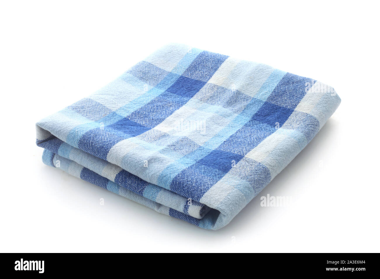 Blue Dish Cloth Isolated On White Stock Photo - Alamy