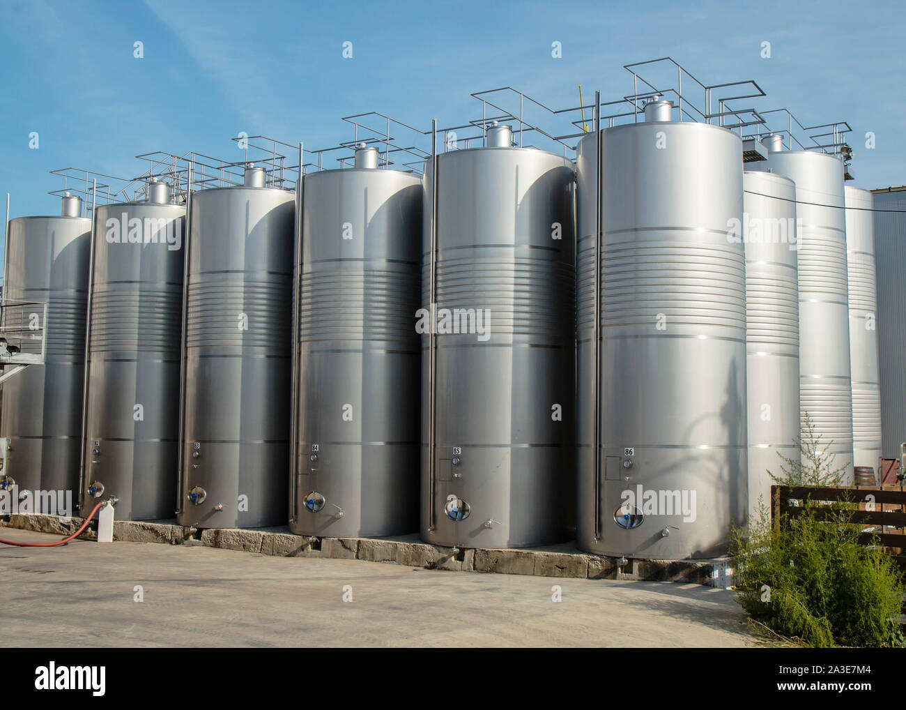Modern storage technology agro-industry, metal containers for grain ...