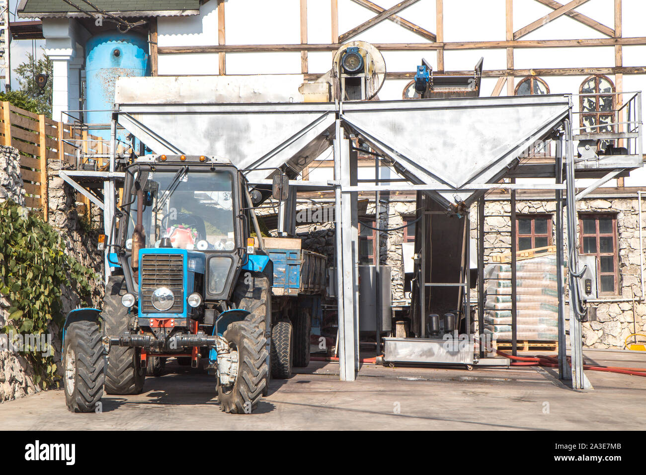 Modern agro-industry of granulating and producti winery , wine making ...