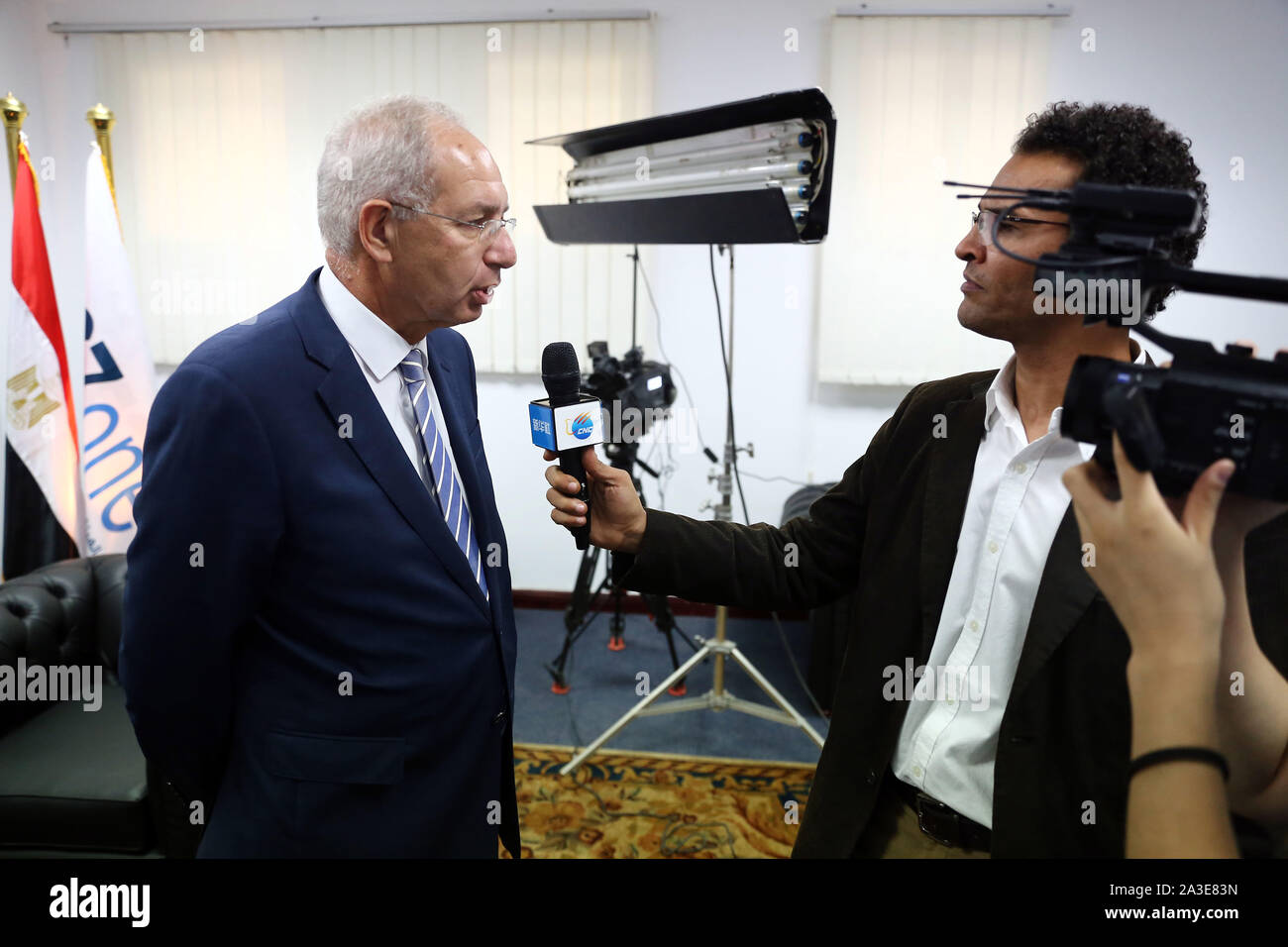 (191007) -- SUEZ (EGYPT), Oct. 7, 2019 (Xinhua) -- Egypt's Suez Canal ...