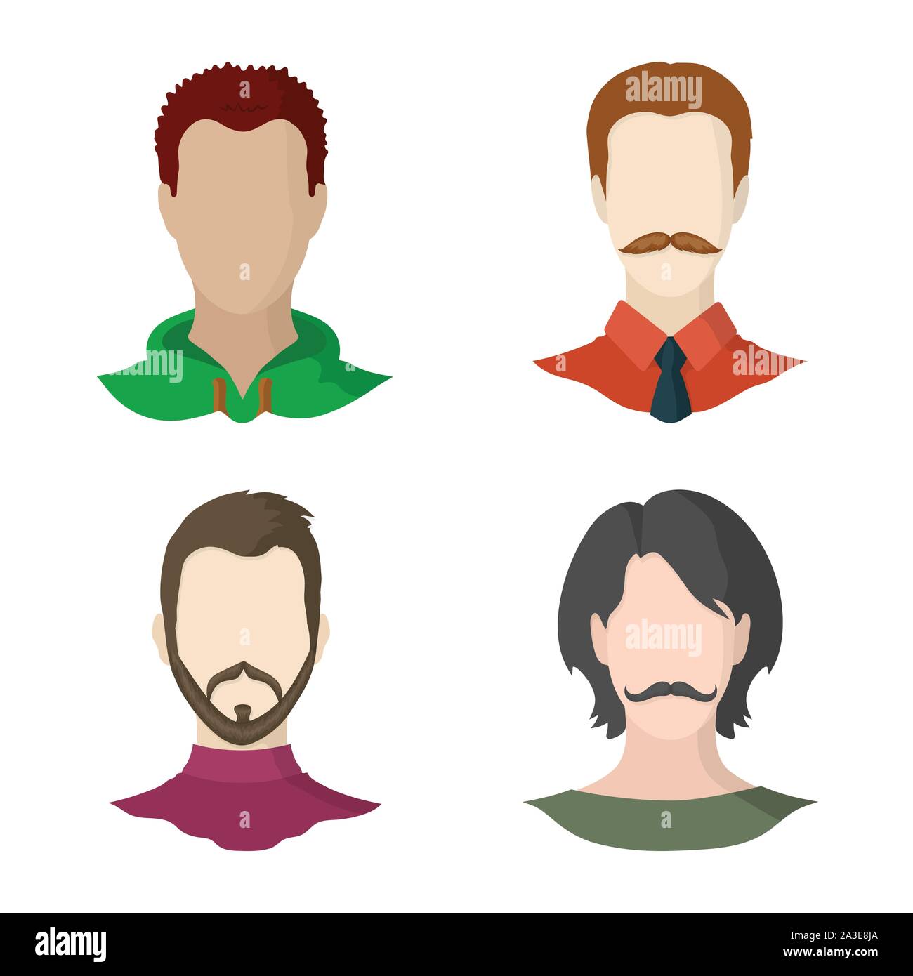 Vector design of avatar and dummy logo. Collection of avatar and figure ...