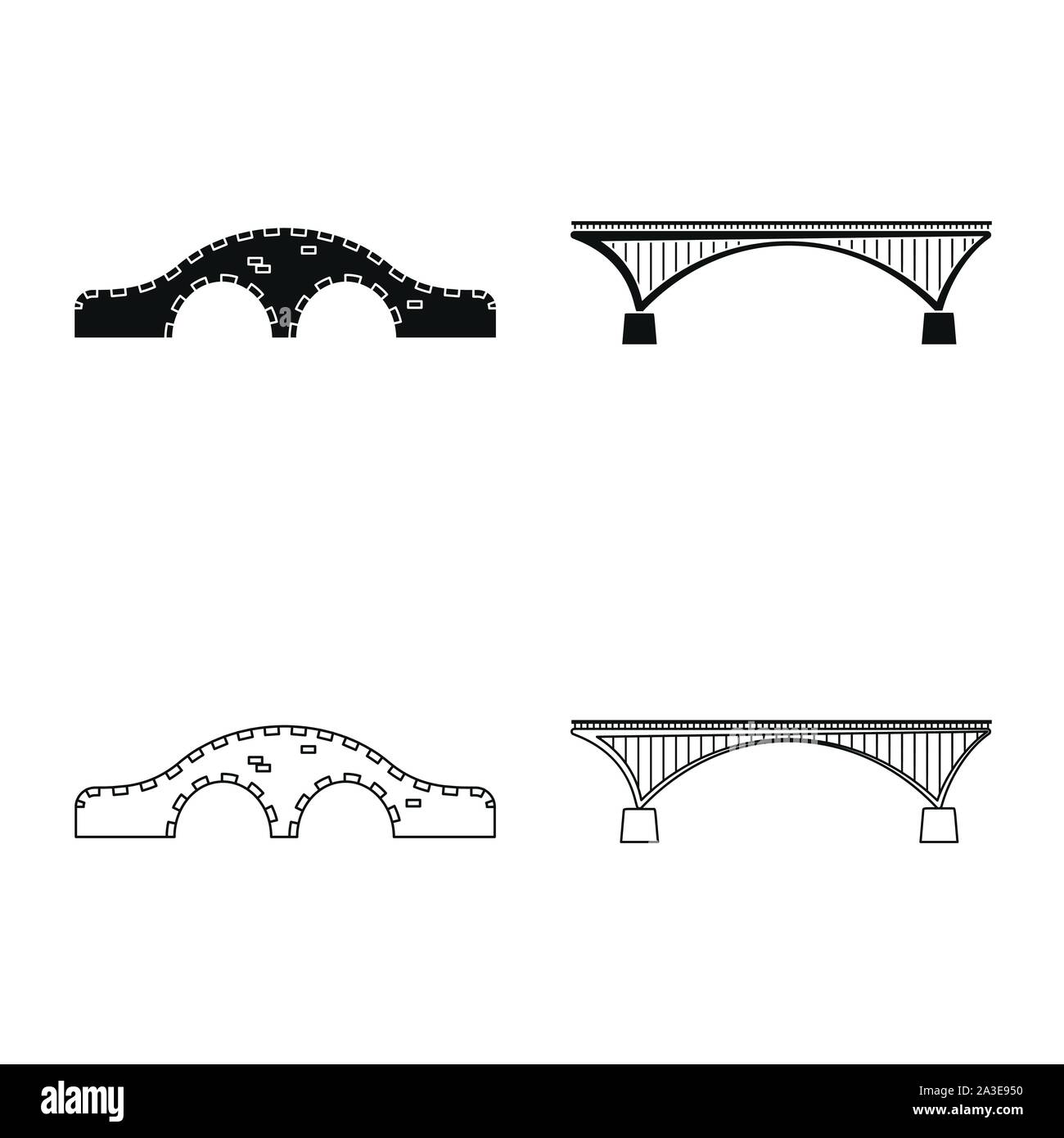 Isolated object of connection and design symbol. Set of connection and side stock symbol for web ...