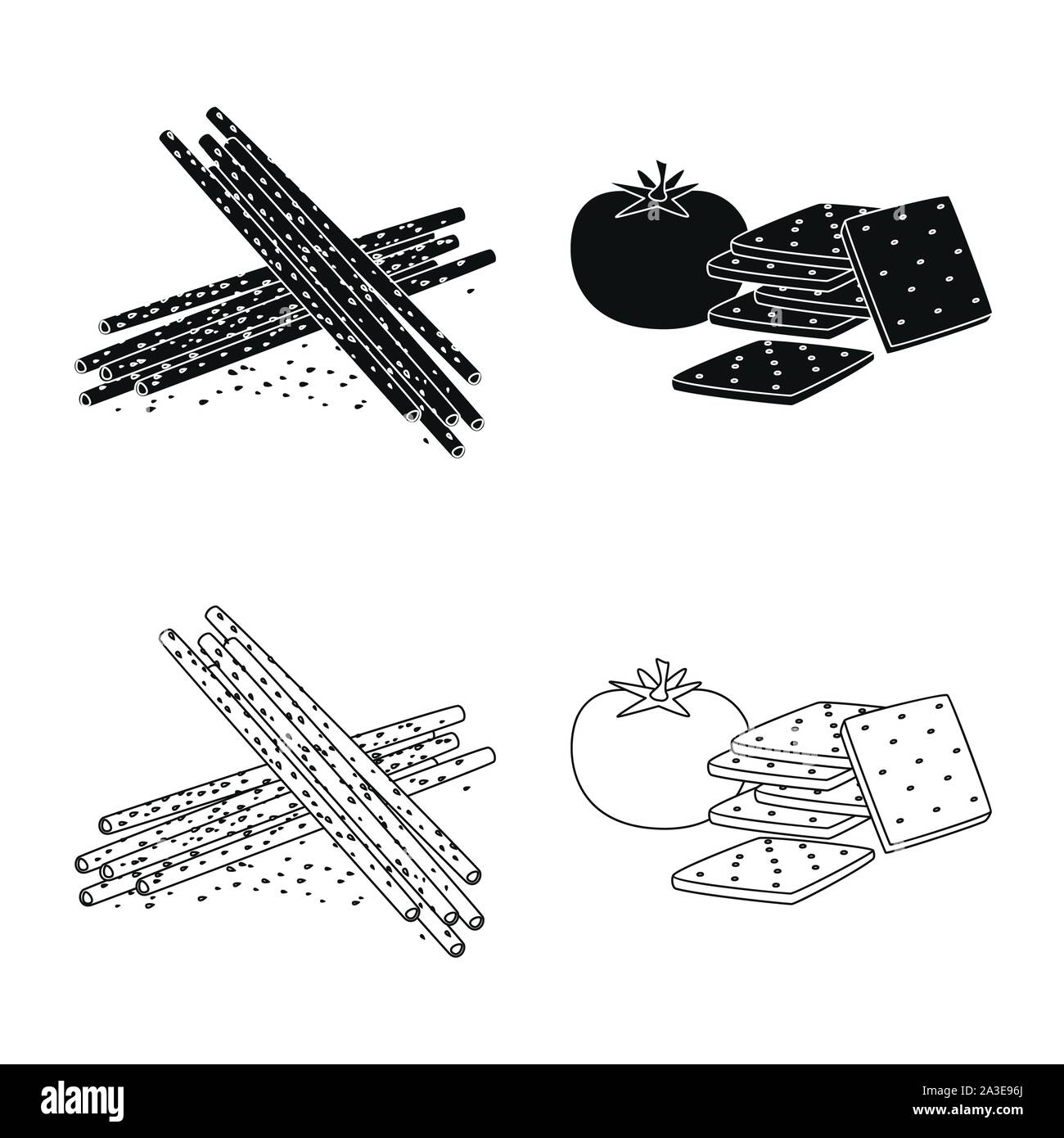 Vector illustration of taste and seasonin icon. Collection of taste and ...