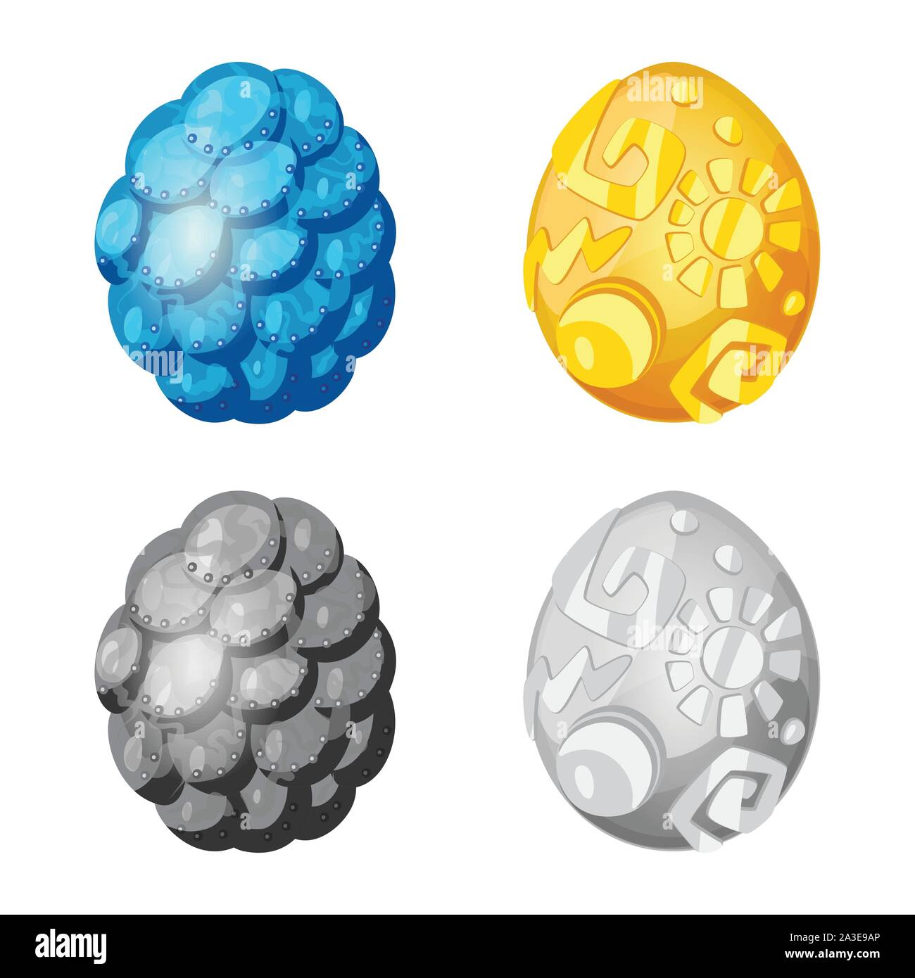 Vector illustration of animal and prehistoric symbol. Collection of ...