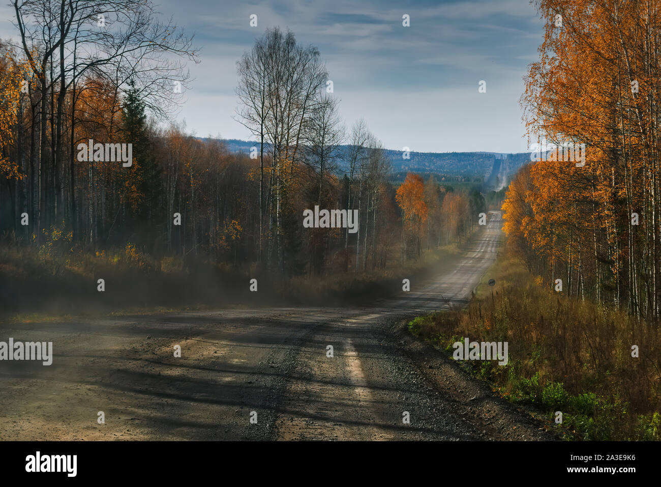 Colorful image of beautiful golden autumn landscape with different ...