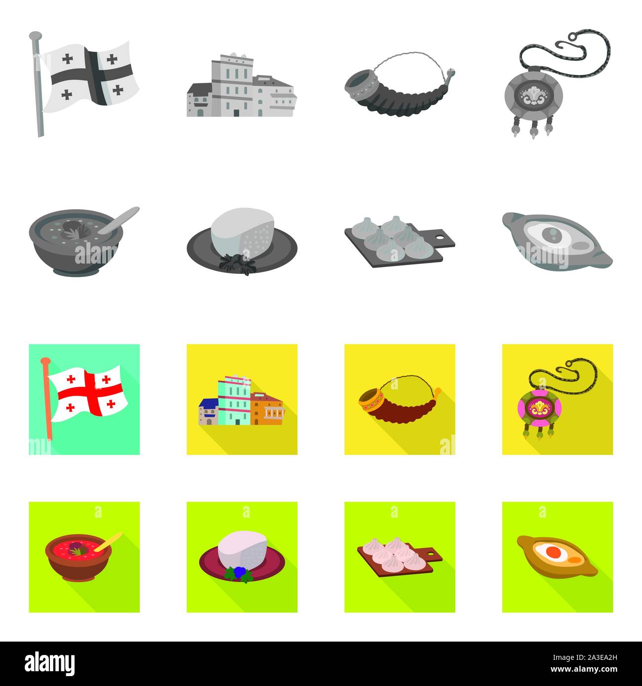 Vector design of culture and sightseeing icon. Set of culture and ...