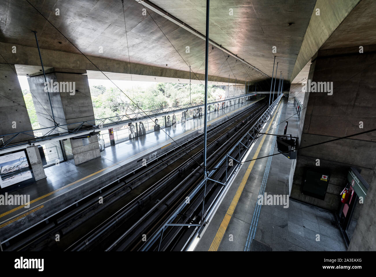 SAO PAULO, BRAZIL - 05, OCTOBER, 2019: Wide angle picture of modern ...