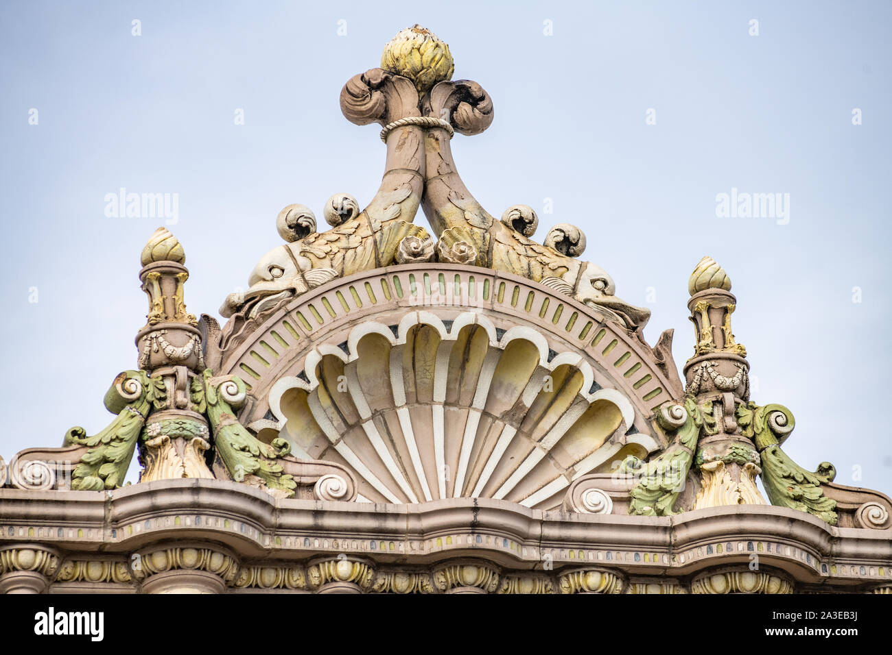 Close up of terracotta architectural detail Stock Photo - Alamy