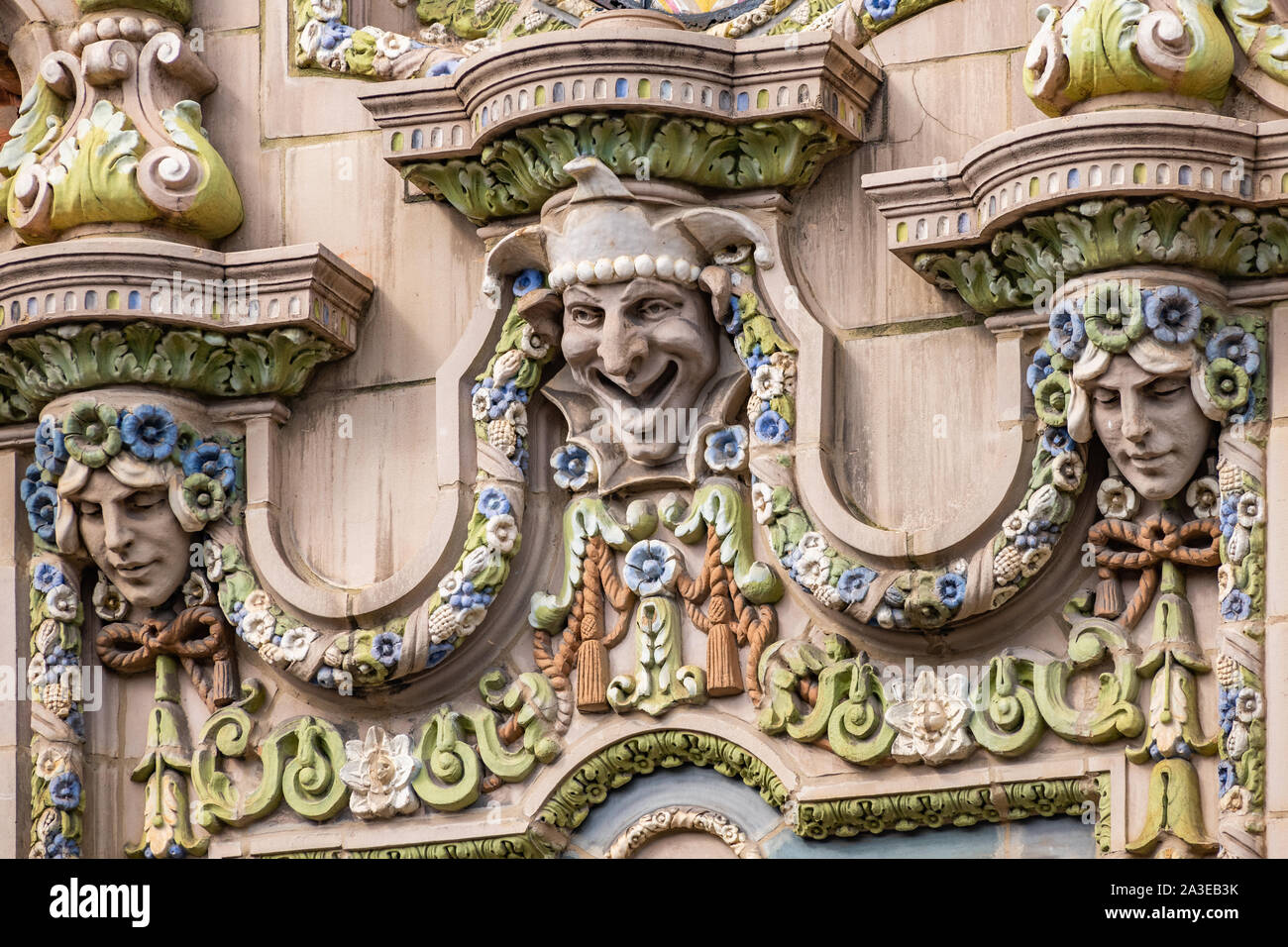 Close up of terracotta architectural detail Stock Photo - Alamy