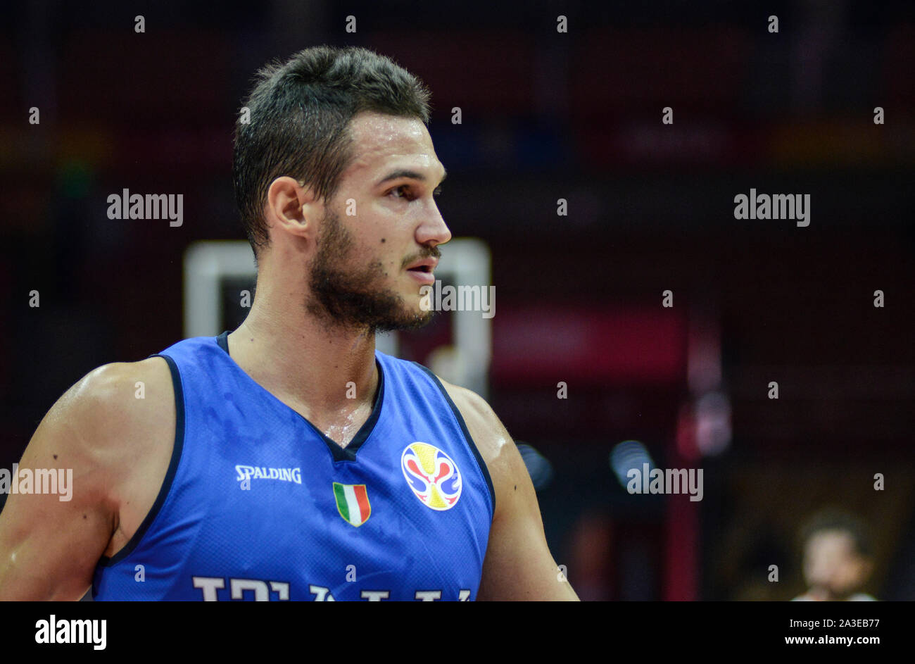 Danilo Gallinari. Italy vs. Puerto Rico. Basketball World Cup China ...