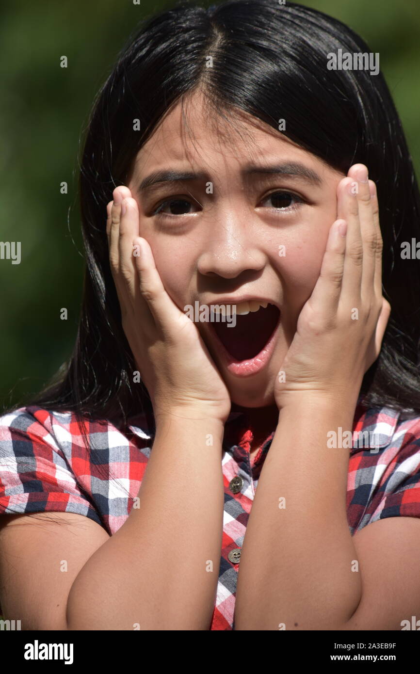 A Surprised Cute Person Stock Photo - Alamy