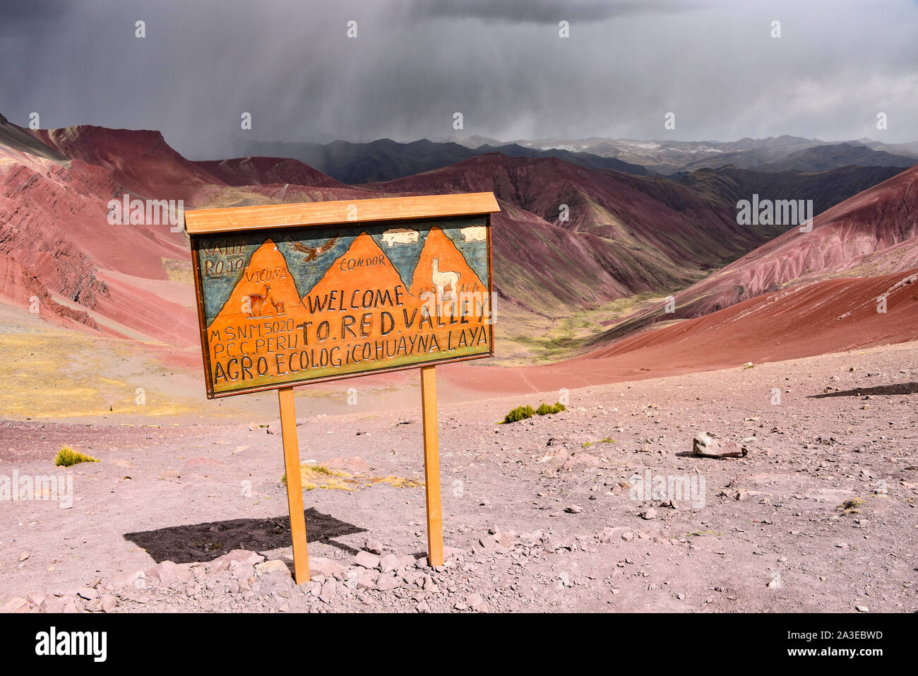 Coloured mountain peru hi-res stock photography and images - Alamy