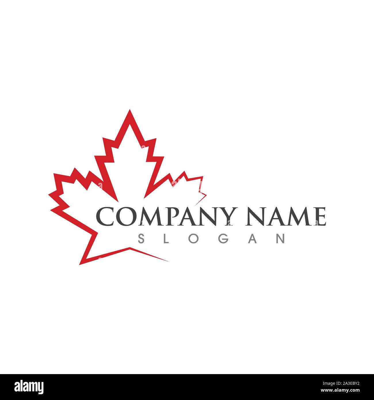 Maple leaf vector illustration design template Stock Vector Image & Art ...