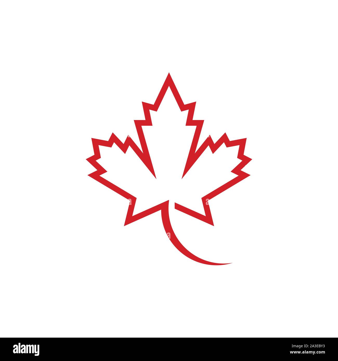 Maple leaf vector illustration design template Stock Vector Image & Art ...