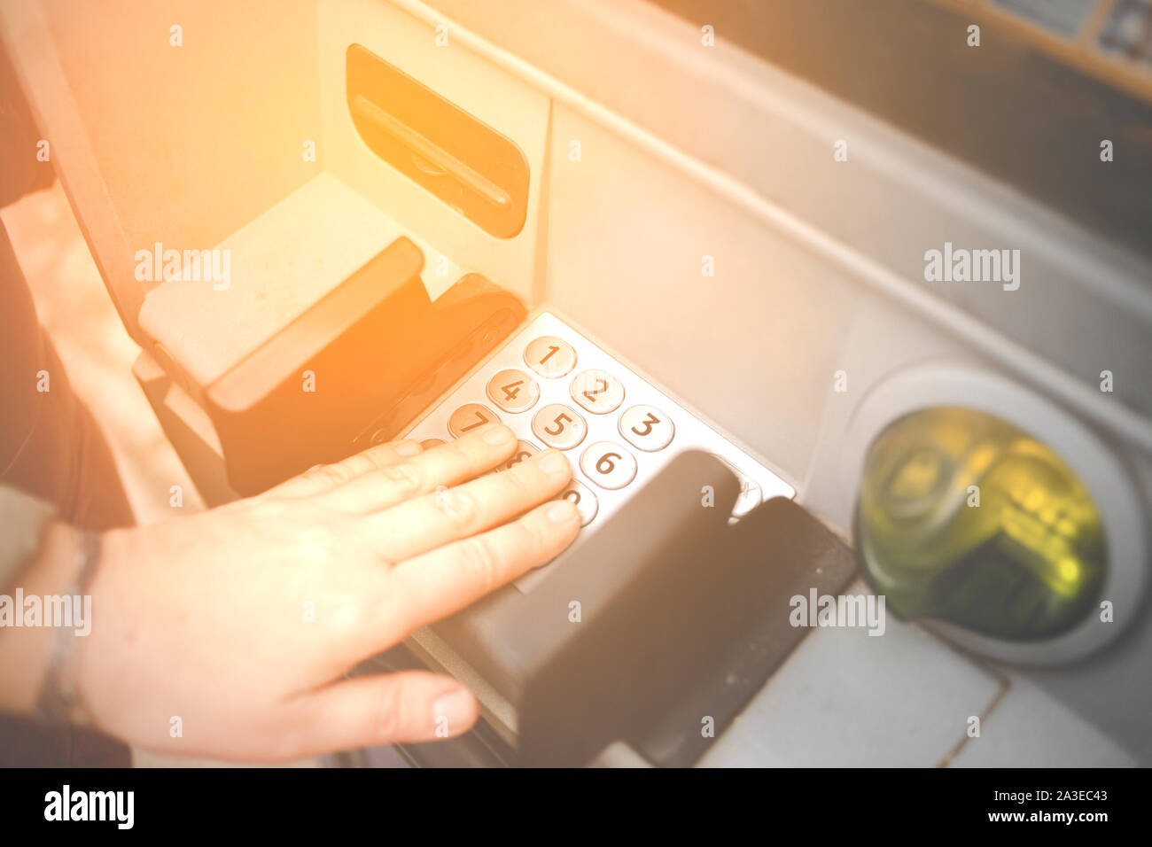 Bank atm card lock hi-res stock photography and images - Alamy