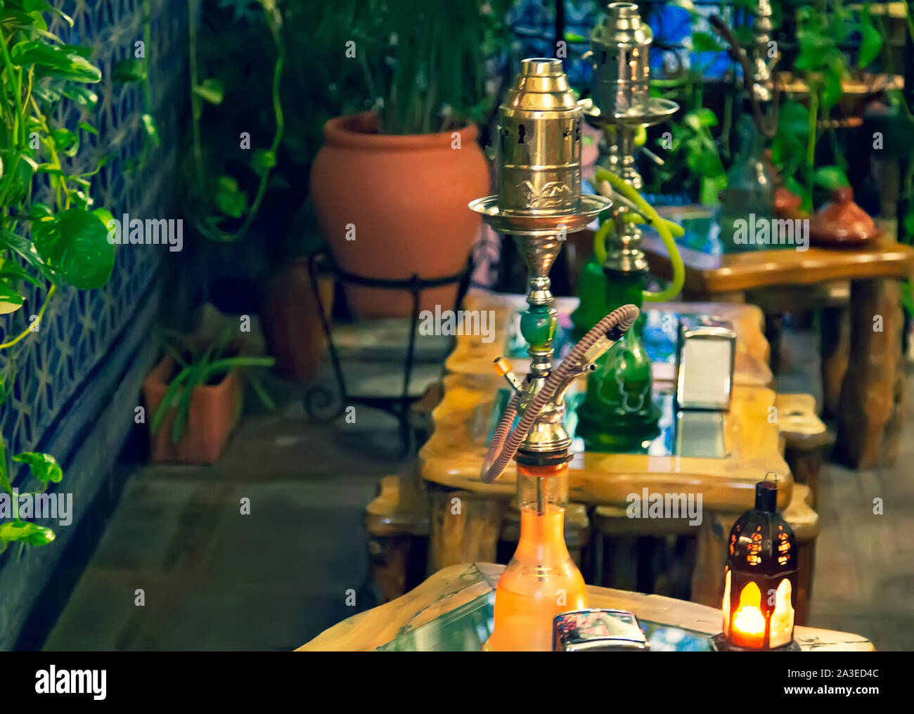 Moroccan Shisha (Hookah) place in historic city center of Cordoba ...