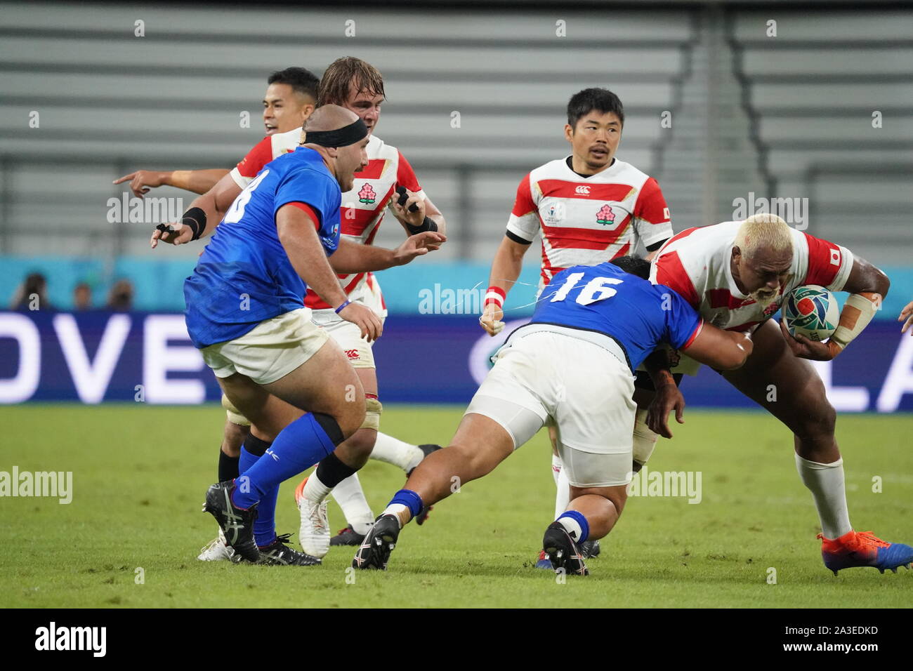 Isileli Nakajima of Japan during the 2019 Rugby World Cup Pool A match ...