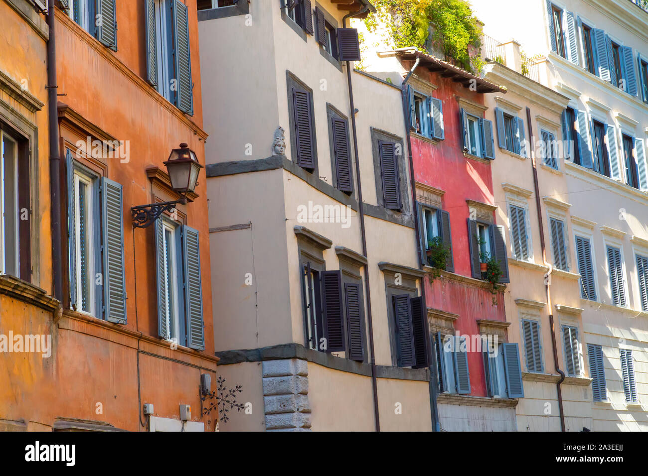 Beautiful Rome streets in historic city center near Vatican Stock Photo ...