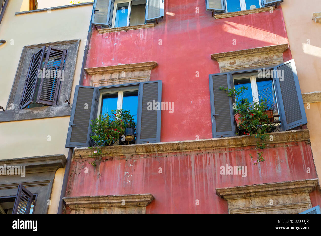 Beautiful Rome streets in historic city center near Vatican Stock Photo ...