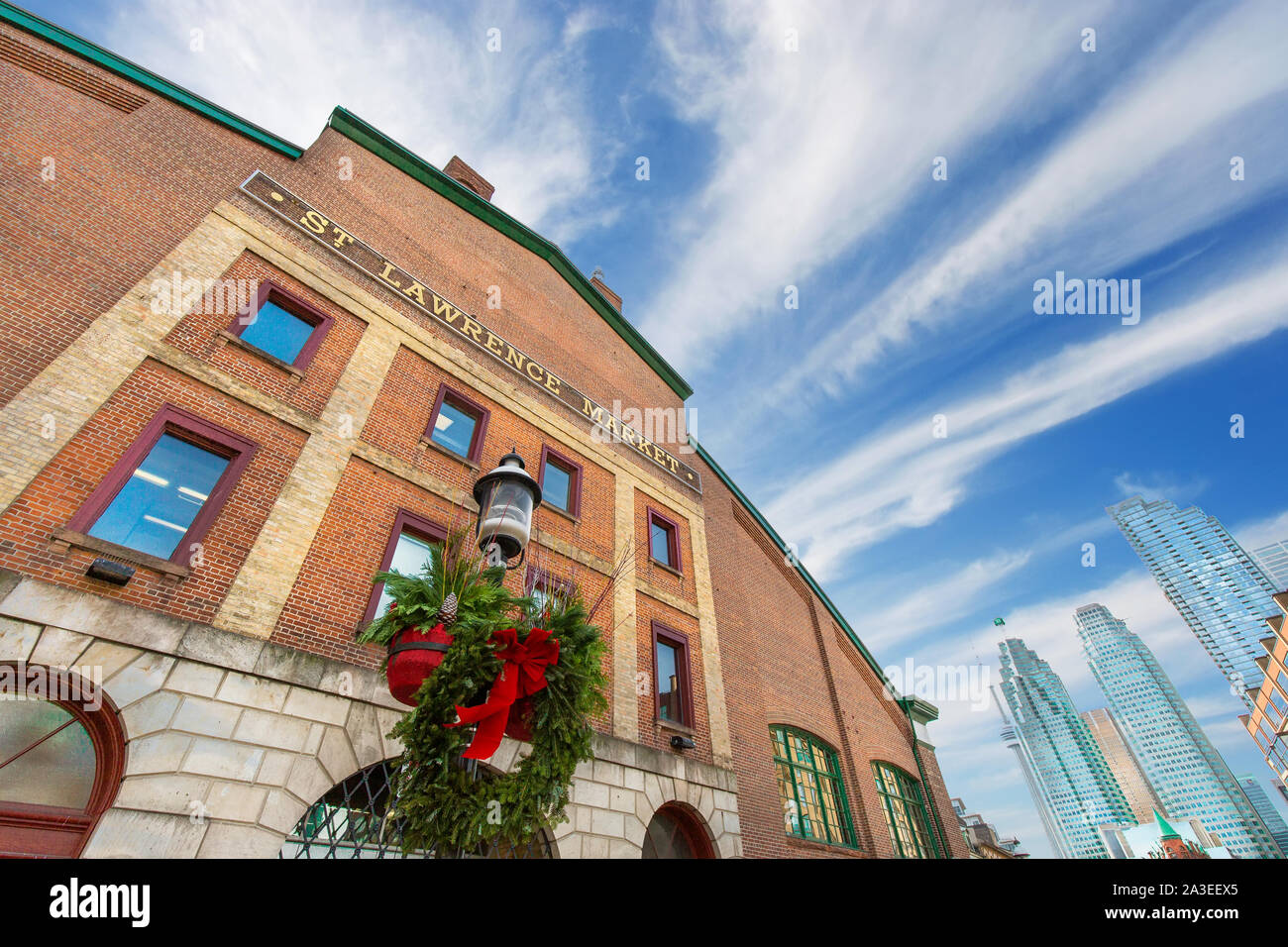 Toronto, Famous St. Lawrence market located on the southwest corner of ...