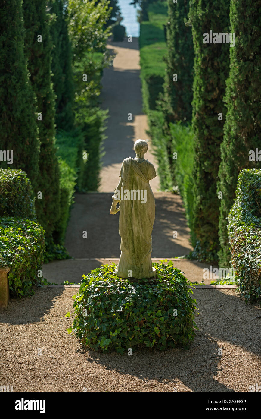 MARBLE STATUE STAIRCASE SANTA CLOTILDE GARDENS (©NICOLAU RUBIO I TUDURI ...