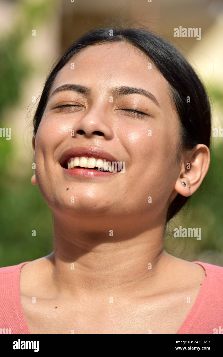 A Diverse Female Wondering Stock Photo - Alamy