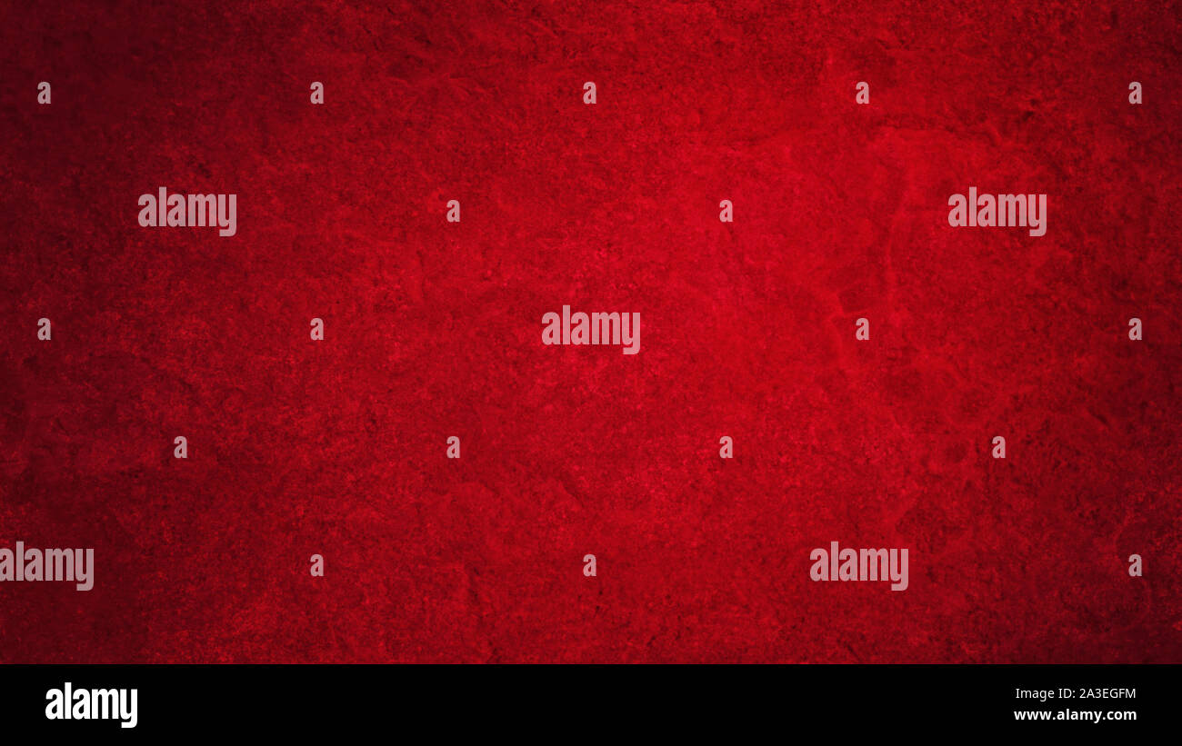 Solid red background with rough grainy vintage grunge texture, old ...
