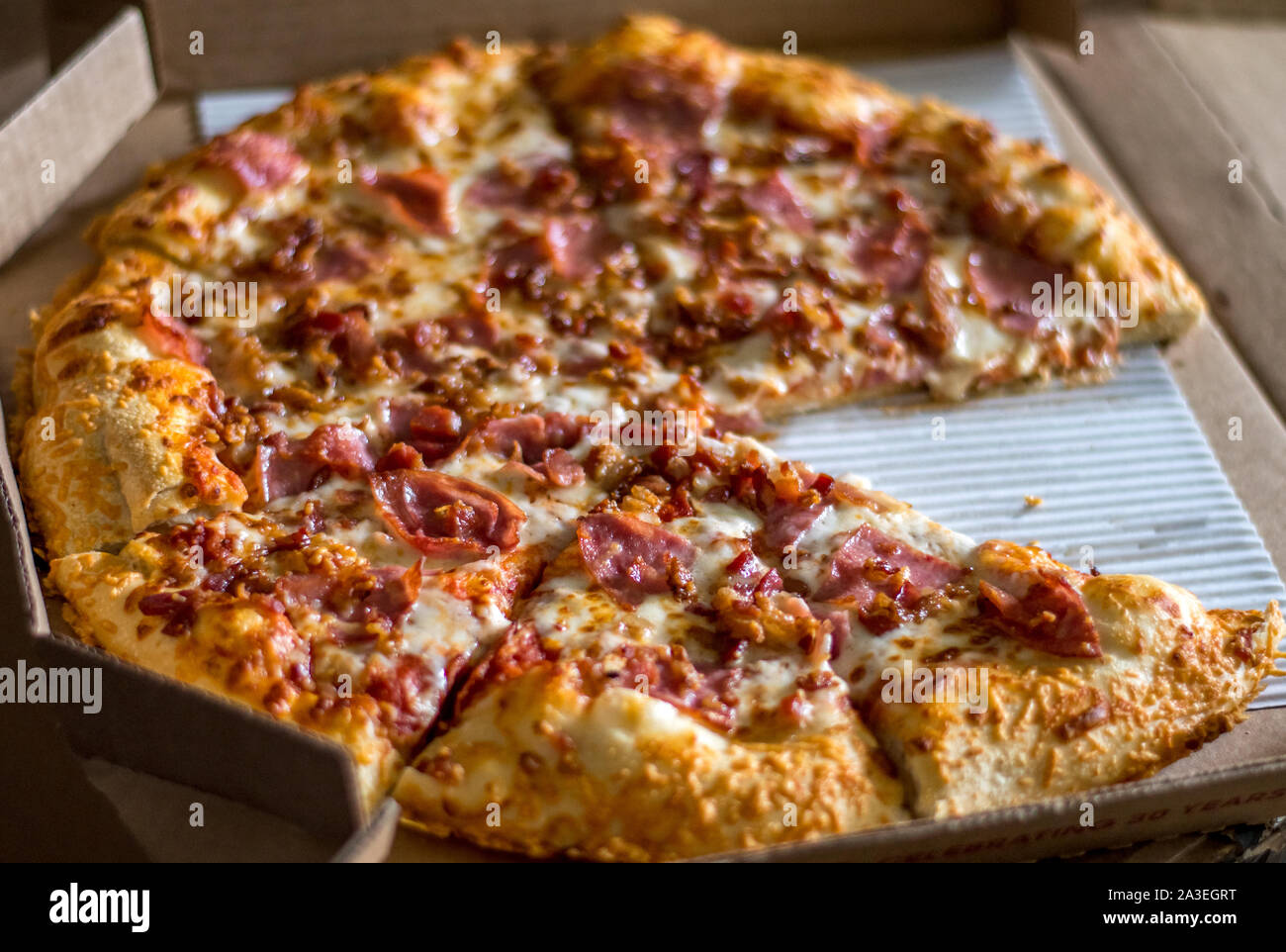 Meat lovers pizza hi-res stock photography and images - Alamy