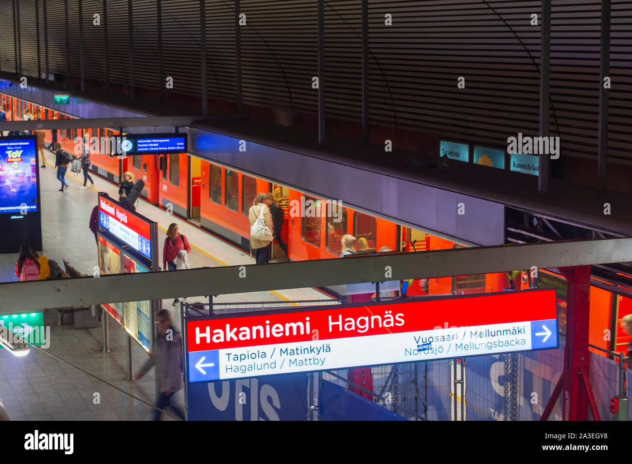 Hakaniemi Metro station in Hakaniemi Helsinki Finland Stock Photo - Alamy