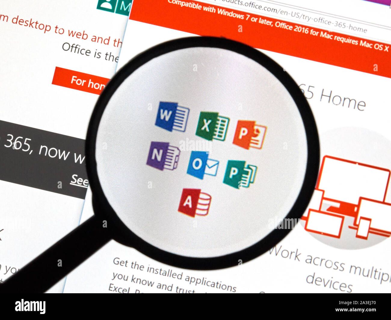 MONTREAL, CANADA - FEBRUARY, 2016 - Microsoft Office 365 on the web ...