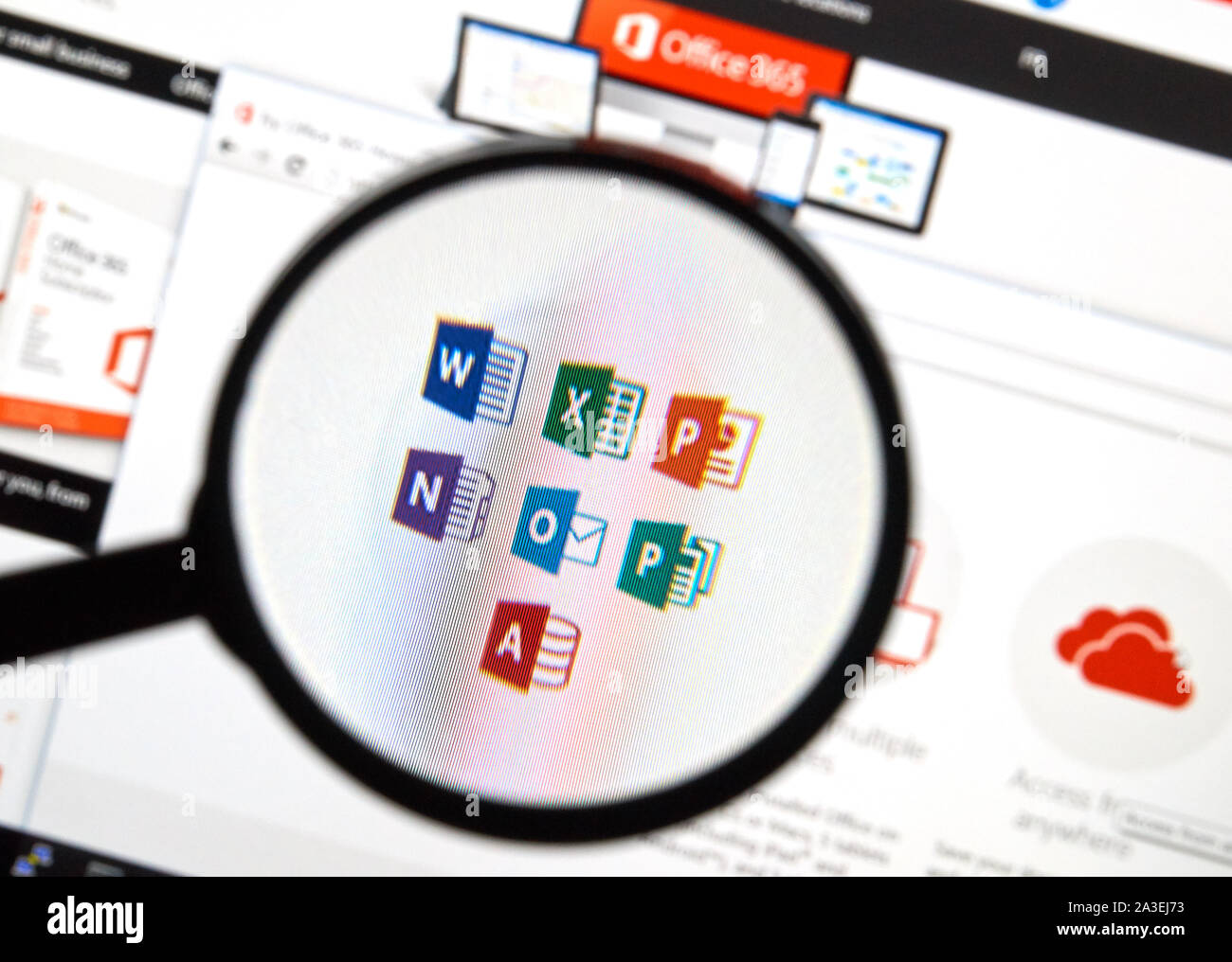 MONTREAL, CANADA - FEBRUARY, 2016 - Microsoft Office 365 on the web ...