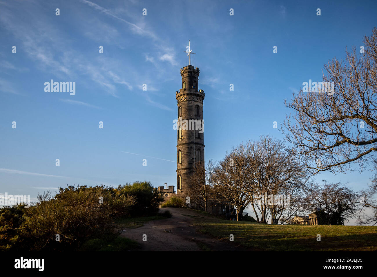 The national and nelsons monuments hi-res stock photography and images ...
