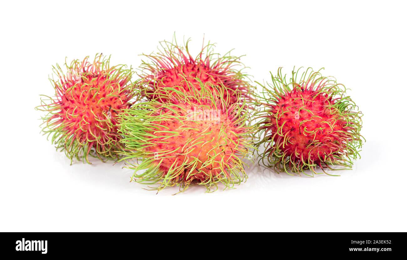 Rambutan isolated on white background Stock Photo - Alamy