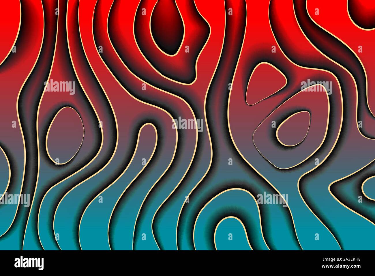Creative line art. Dark red waves paper style abstract background ...