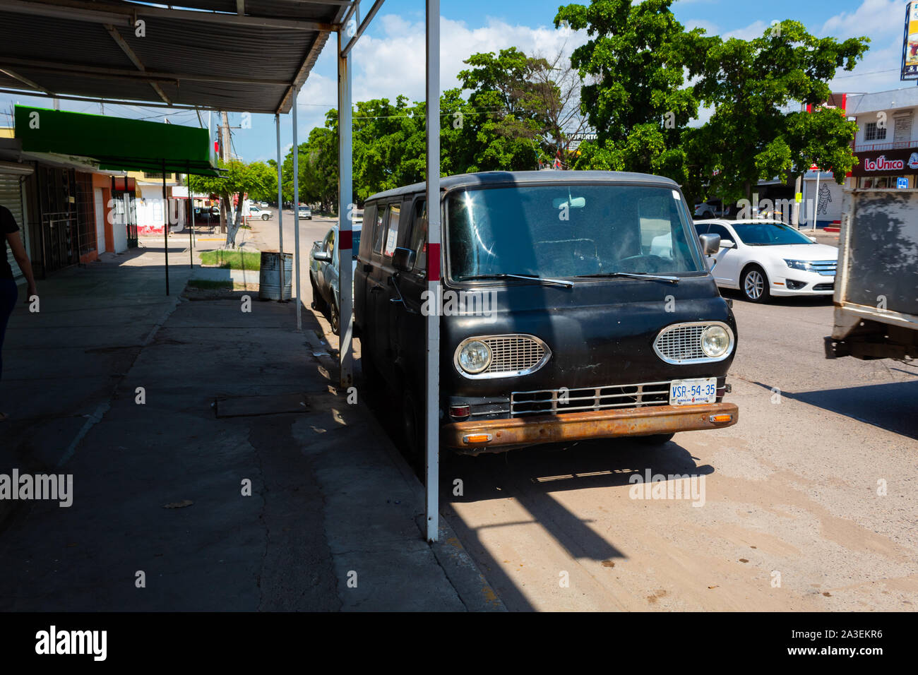 Culiacan, Sinaloa, Mexico - October 2019: Old vintage style Econoline ...