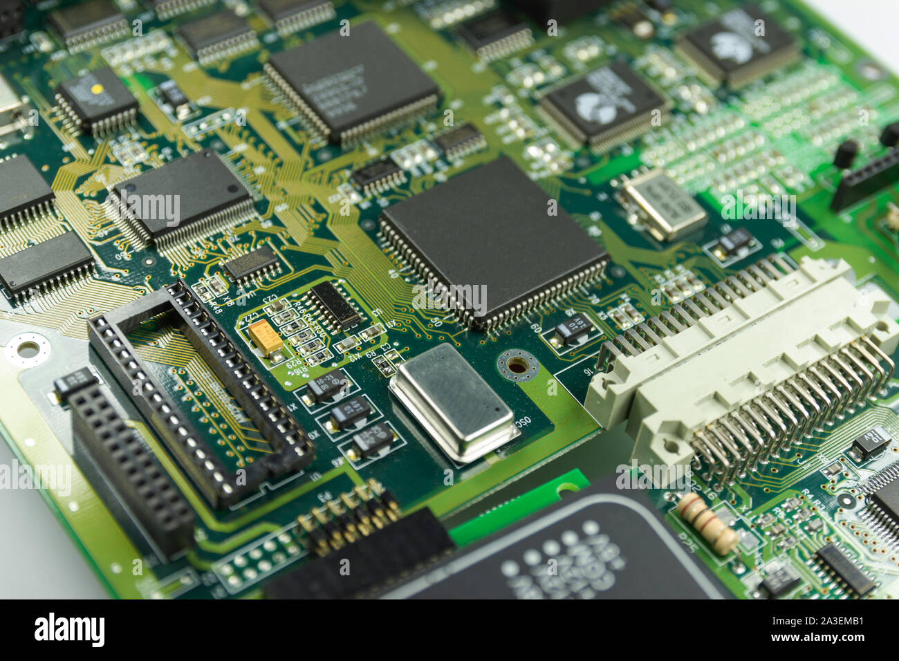 Electronic circuit board part of electronic machine component concept ...