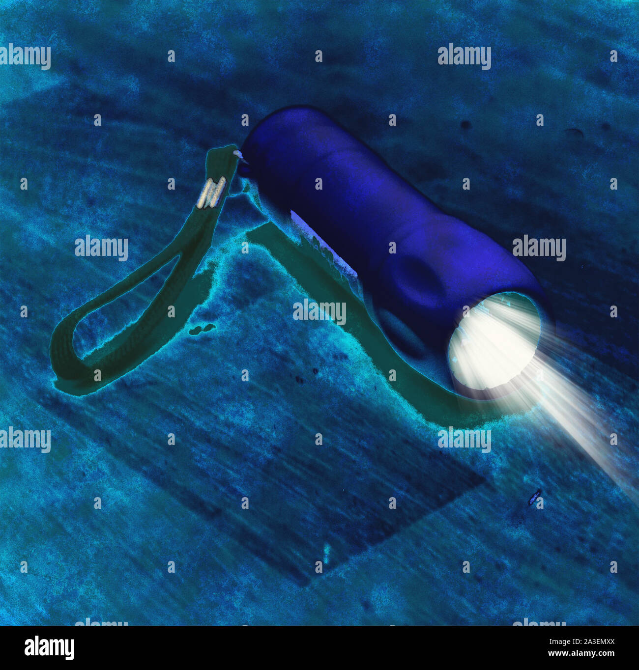 Purple Flashlight - On Stock Photo - Alamy