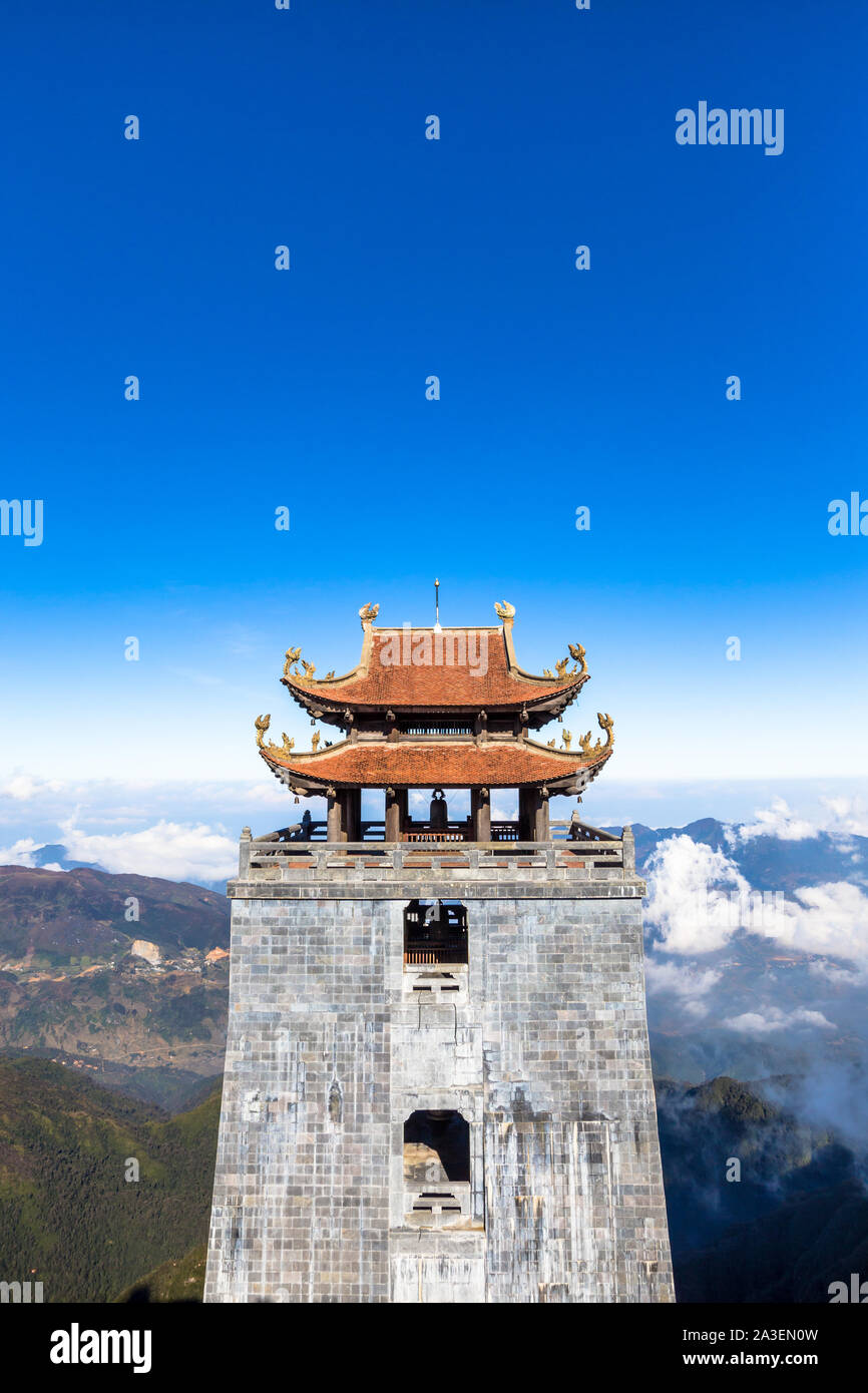 Destination scenic at top of Mount Fansipan Sapa Vietnam Asia aka Roof ...