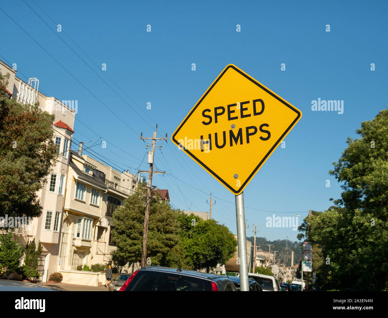 Humps in road hi-res stock photography and images - Alamy