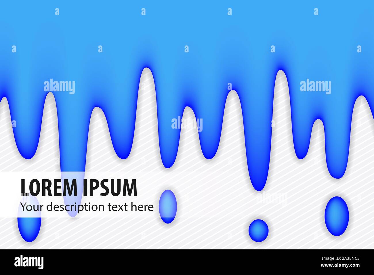 Blue watercolor spreads out to the light background. Abstract dashboard ...
