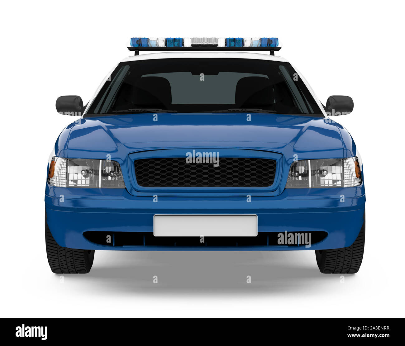 Police Car Isolated Stock Photo - Alamy