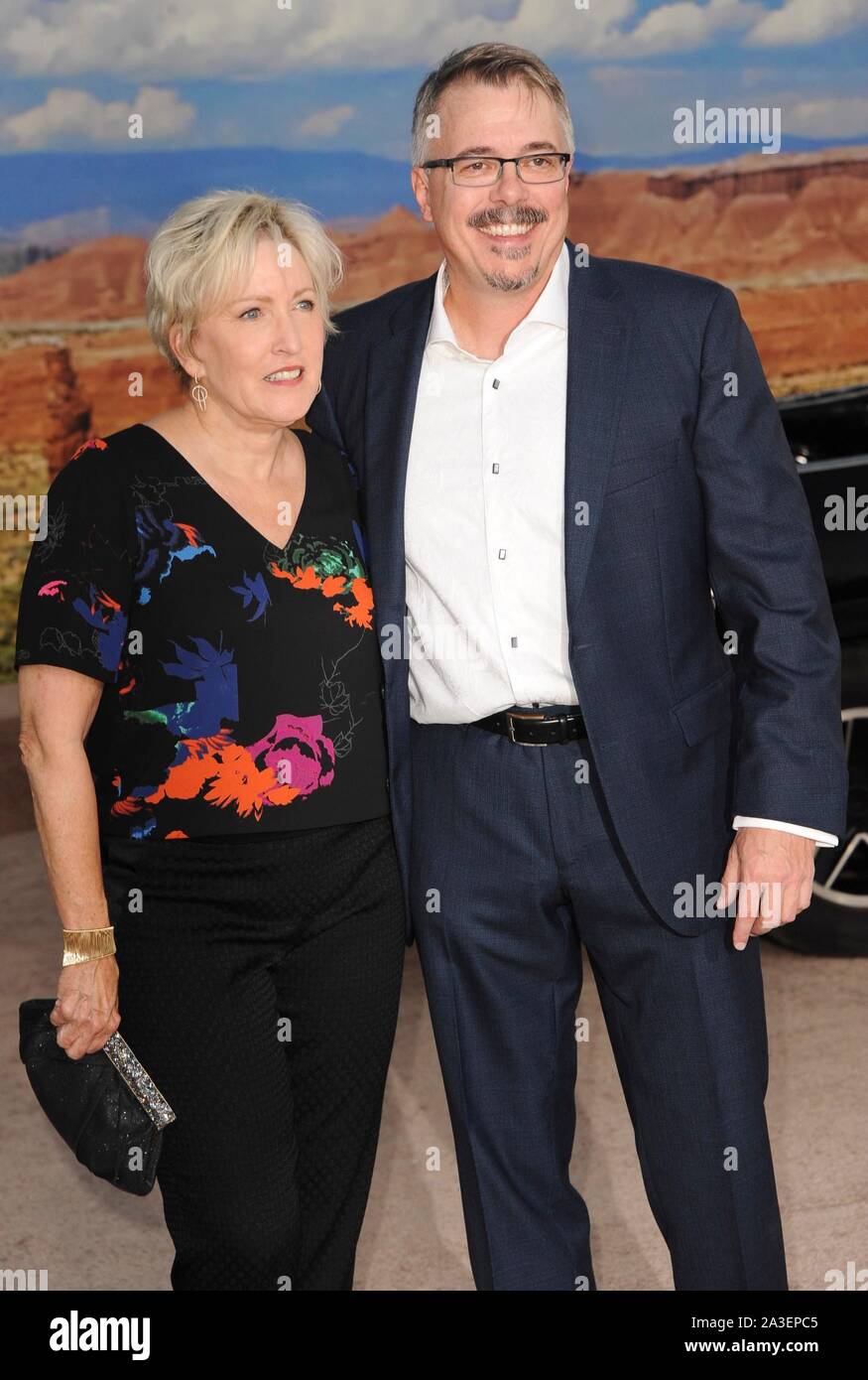 Los Angeles, CA. 7th Oct, 2019. Holly Rice, Vince Gilligan at arrivals ...