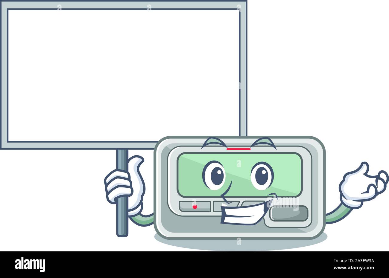 Bring board pager with in the mascot shape Stock Vector Image & Art - Alamy